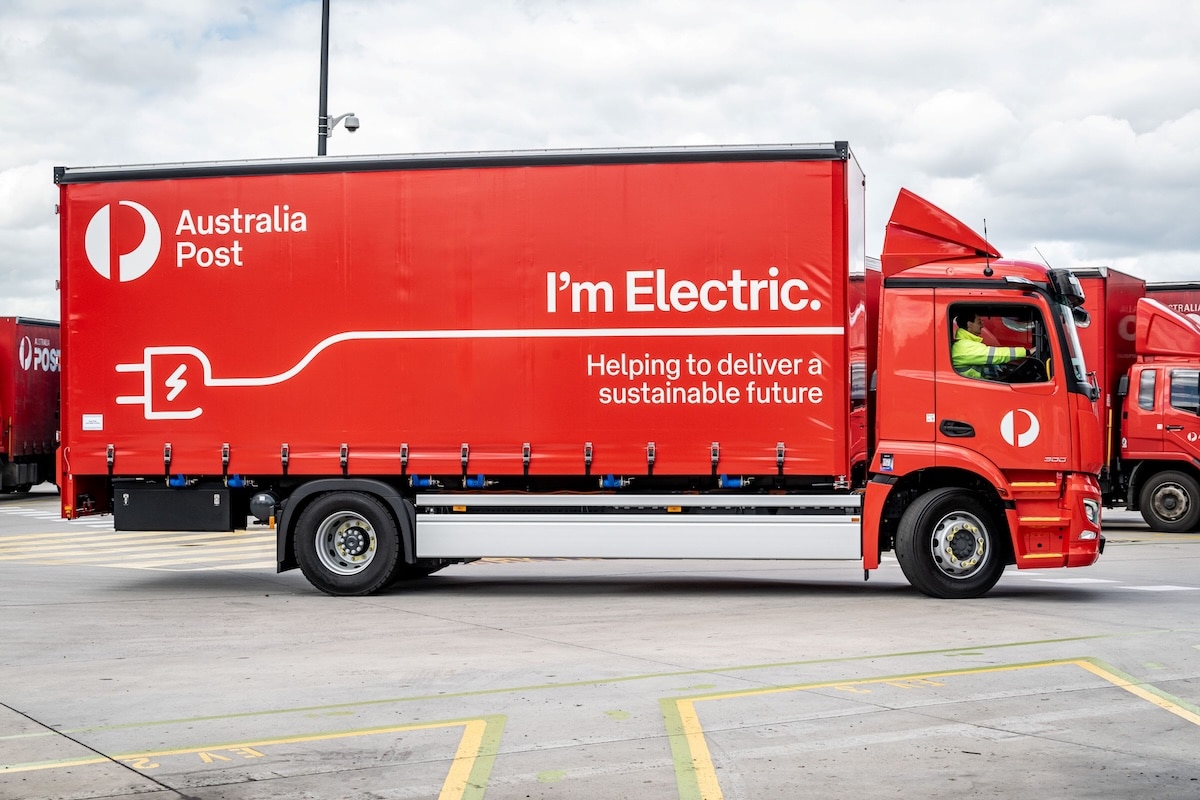Australia Post trials first electric truck and introduces renewable ...