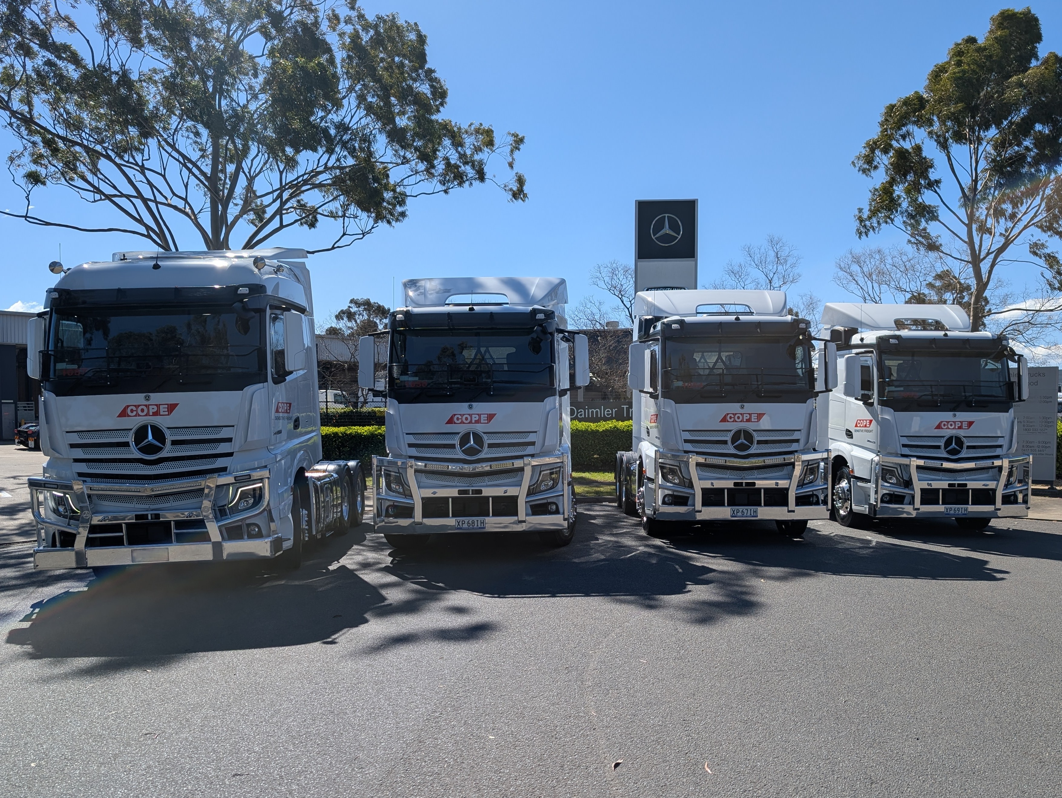 Recent Deliveries | Daimler Trucks Huntingwood